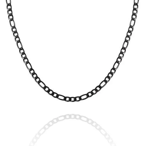 Lucky Brand Figaro Chain Necklace - Black