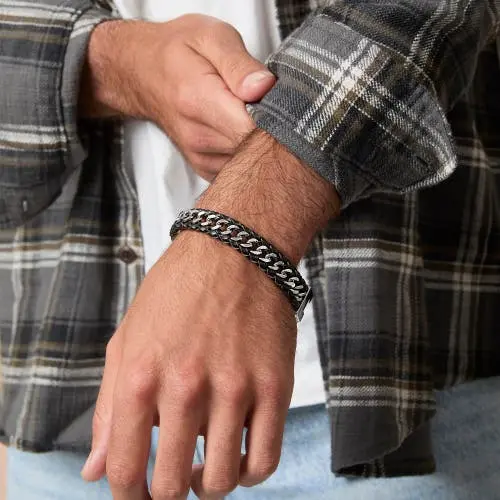 Lucky Brand Braided Chain Overlay Bracelet