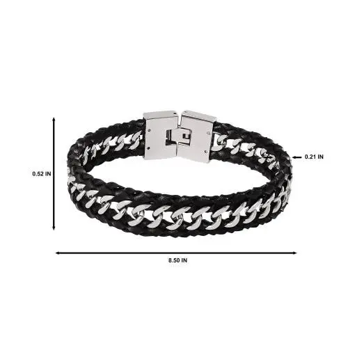 Lucky Brand Braided Chain Overlay Bracelet