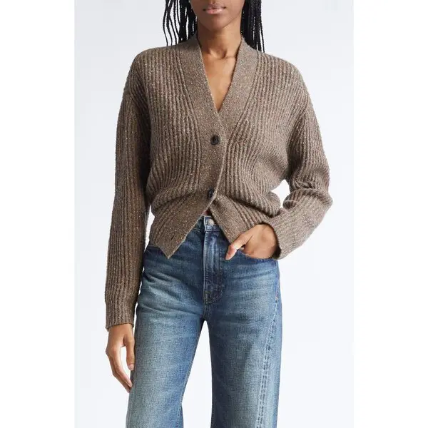 R13 Split Hem Wool Blend Cardigan