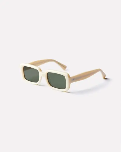 EPOKHE Dune Rectangle Sunglasses - Ivory