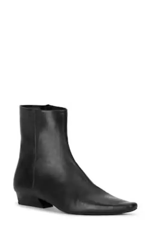 Staud Wally Flat Ankle Boot - Black