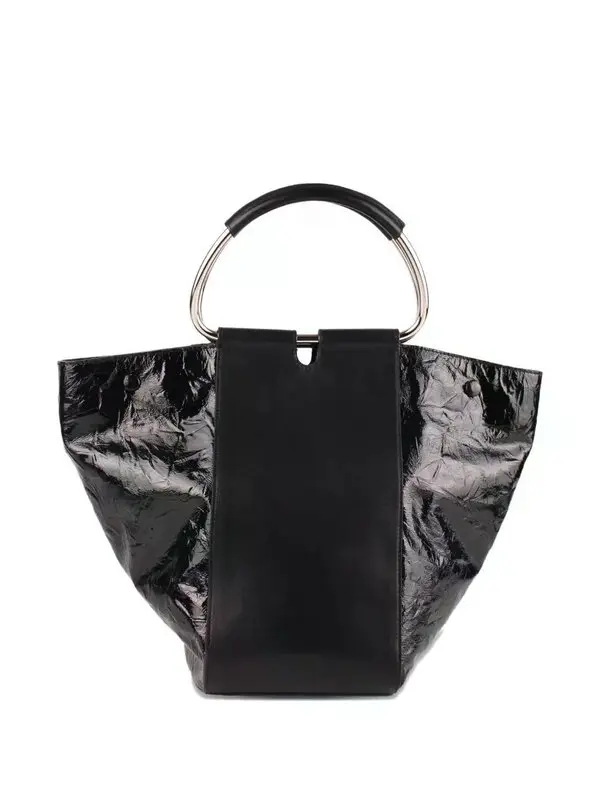 STÉE Leather Top-handle Tote Bag