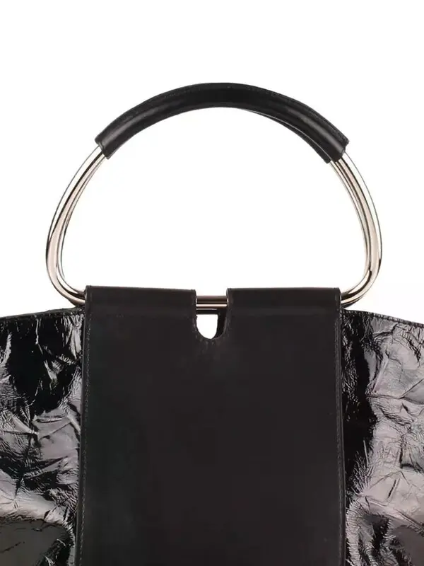 STÉE Leather Top-handle Tote Bag
