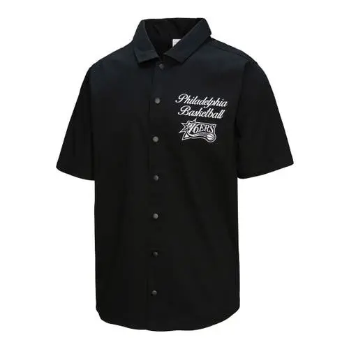 Mitchell & Ness Philadelphia 76ers Hardwood Classics Camp Shirt