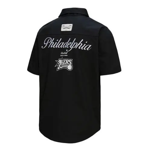 Mitchell & Ness Philadelphia 76ers Hardwood Classics Camp Shirt