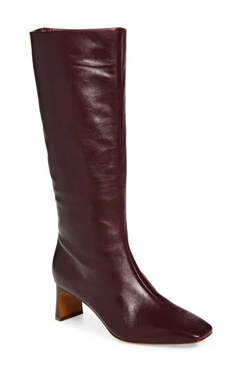 Rag & Bone Astor Knee-high Leather Boots - Bordeaux