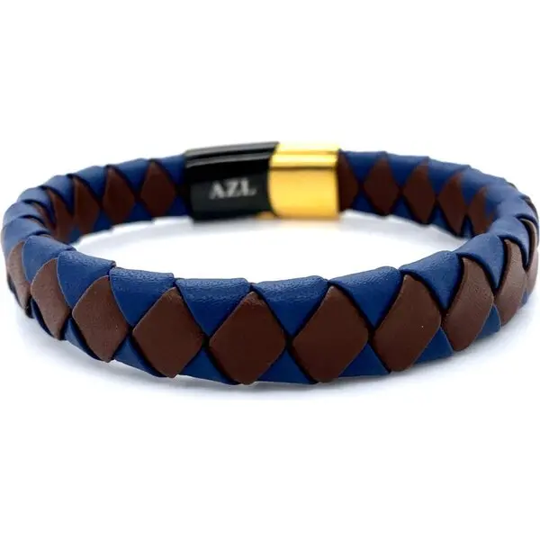 ANNA ZUCKERMAN Gambit Leather Cuff - Blue