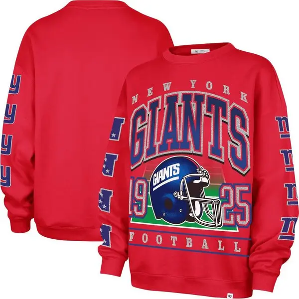 '47 New York Giants Oversized Pullover Sweatshirt