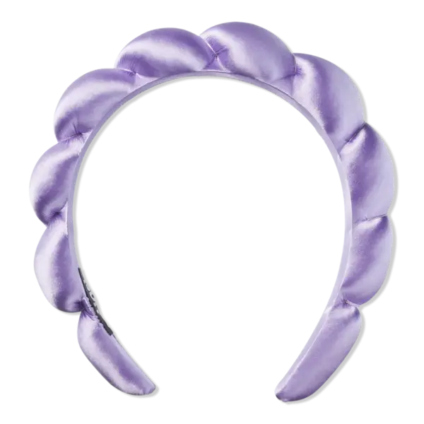 SCUNCI Satin Bubble Headband - Purple