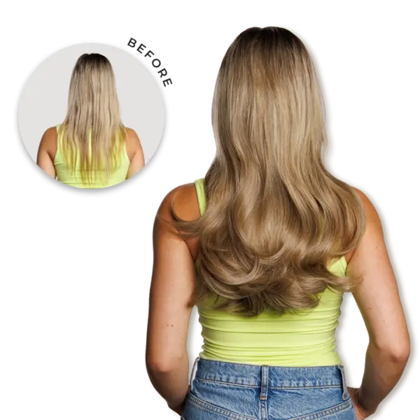 INH HAIR 16" Xtra Inches 5pc Clip-ins - Ash Blonde