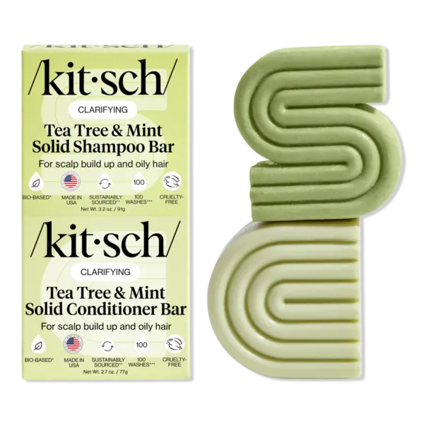 KITSCH Tea Tree Shampoo + Conditioner Bar Combo Tea Tree & Mint - One-color