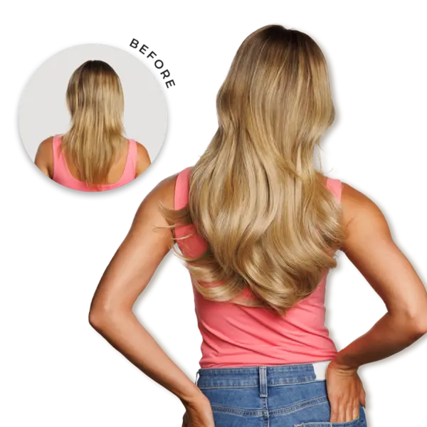 INH HAIR Xtra Inches 16" 5pc Clipins - Honey