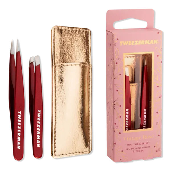 TWEEZERMAN Vintage Rose Mini Tweezer Set With Case - One-color