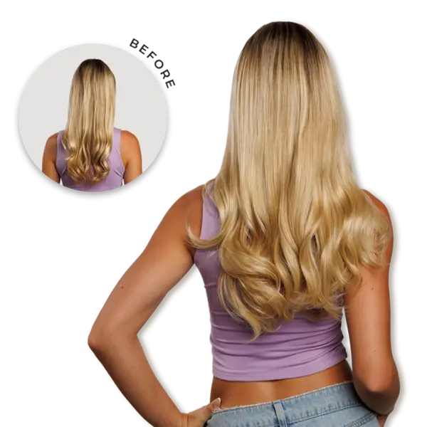INH HAIR Xtra Inches 16" Clip-in Extensions - Champagne Blonde
