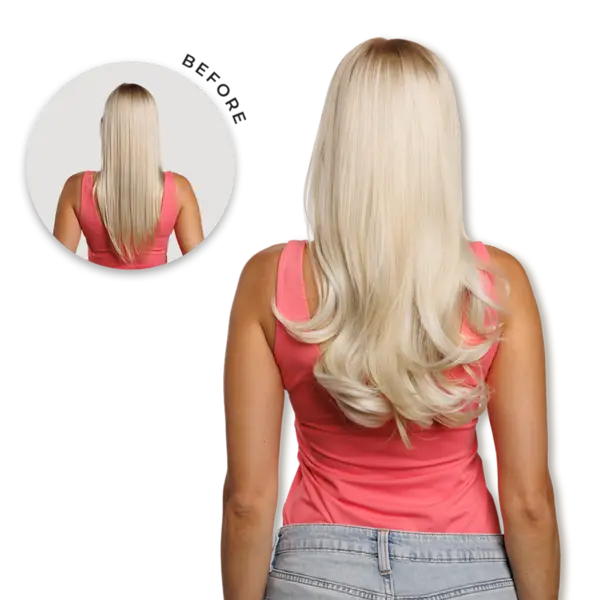 INH HAIR Inh Xtra Inches 16" Clip-in Extensions - Platinum Blonde