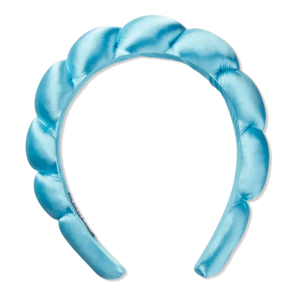 SCUNCI Satin Bubble Headband - Blue