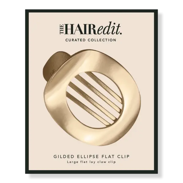 THE HAIR EDIT Gilded Ellipse Flat Lay Claw Clip - One-color