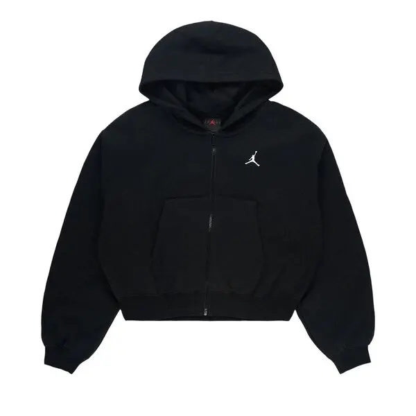 JORDAN Brooklyn Crop Hoodie - Black