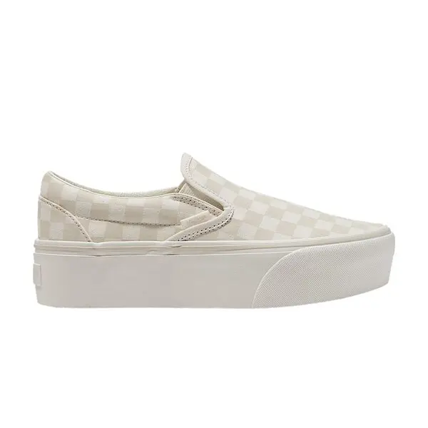VANS Classic Slip-on Stackform Checkerboard - Cream