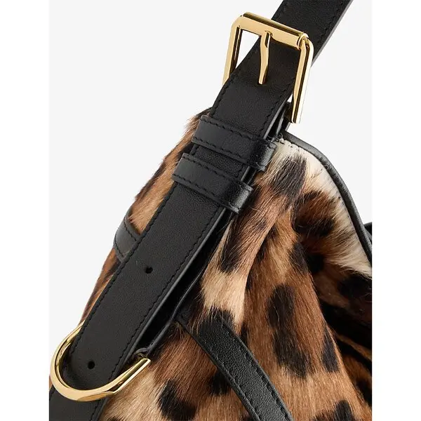 Givenchy Voyou Medium Leopard Print Shoulder Bag