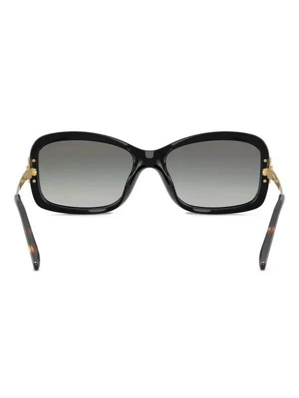 Tory Burch Geometric Sunglasses With Embellished Temples
