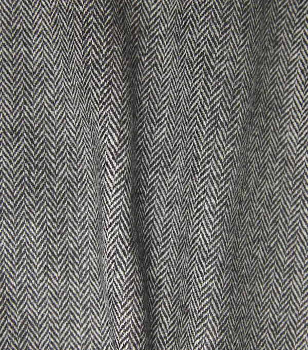 Max Mara Virgin Wool-blend Herringbone Trousers