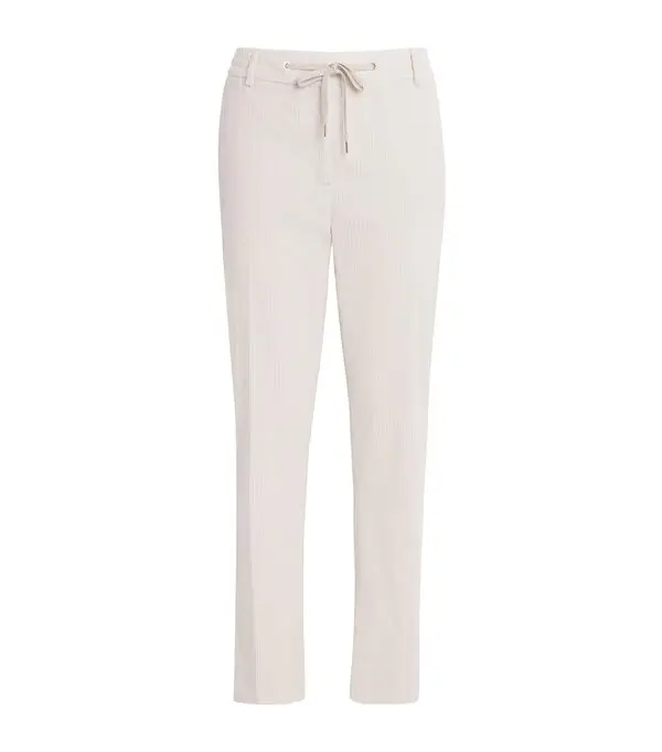 Eleventy Corduroy Straight Trousers - Ivory