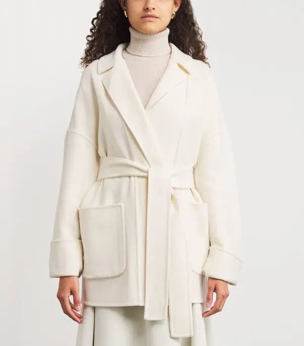 Eleventy Wool Reversible Wrap Coat
