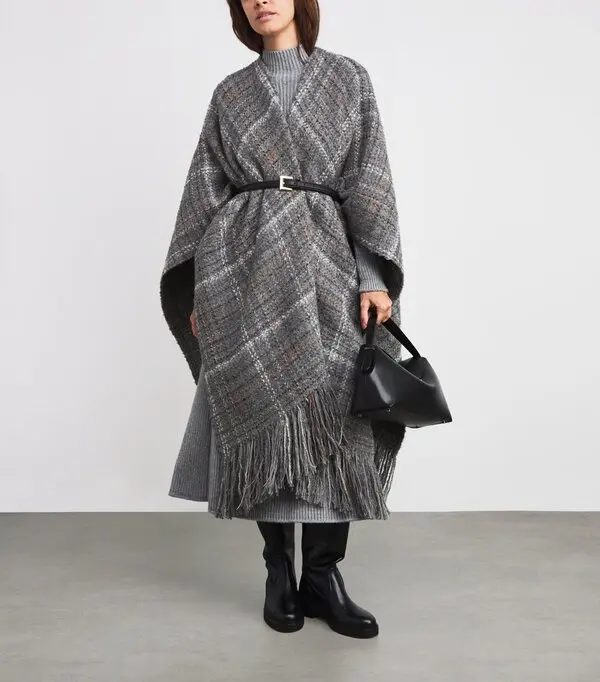 Johnstons Of Elgin Cashmere-blend Texture Cape