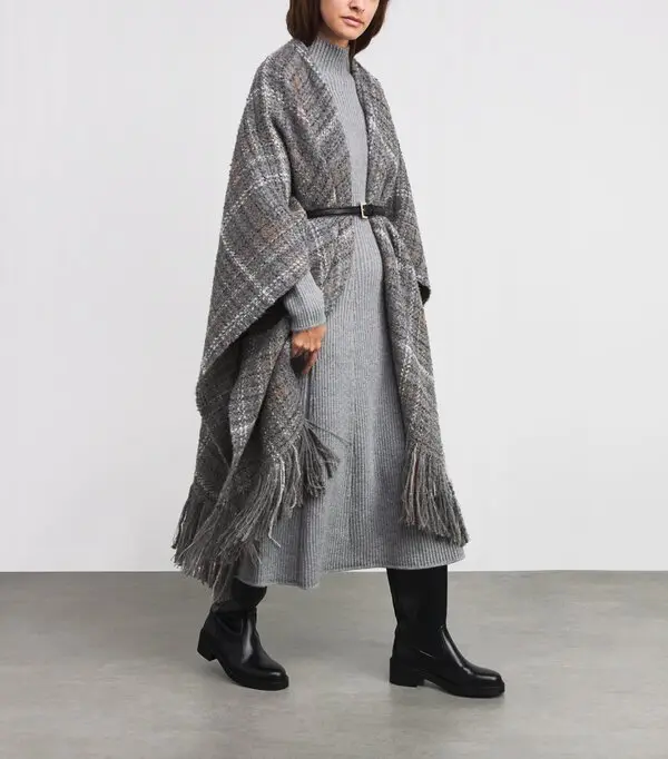 Johnstons Of Elgin Cashmere-blend Texture Cape