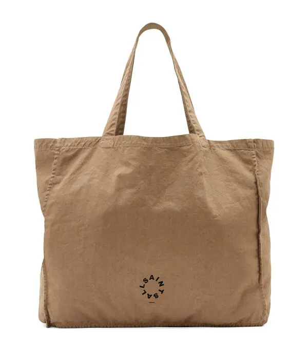 ALLSAINTS Large Cotton Haven Tote Bag - Brown