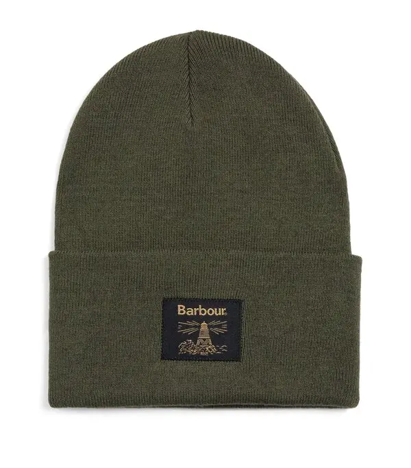 Barbour Cotton-blend Harton Beanie - Green
