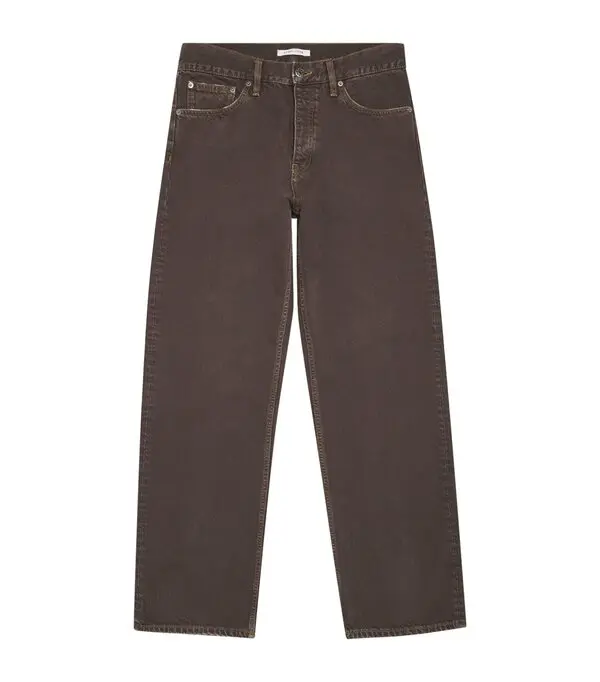 SUNFLOWER Garment-dyed Loose Jeans