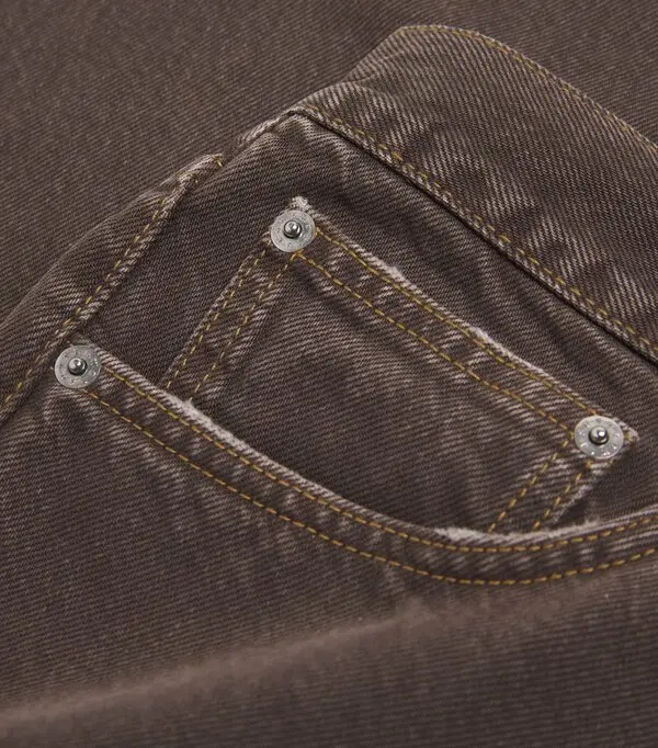 SUNFLOWER Garment-dyed Loose Jeans