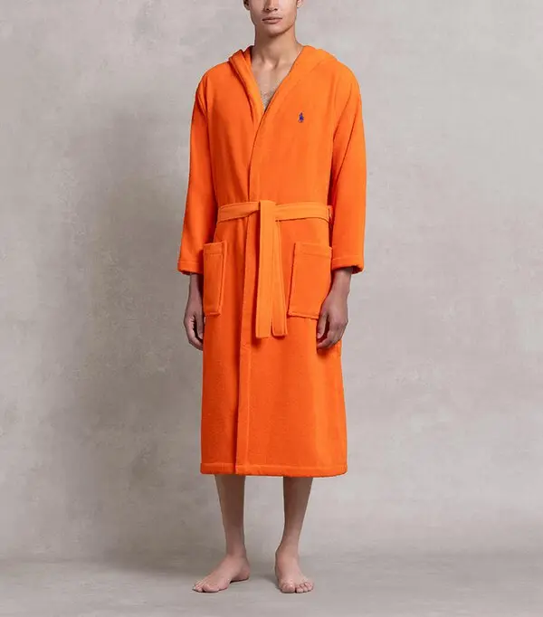 Ralph Lauren Polo Player Bathrobe - Orange