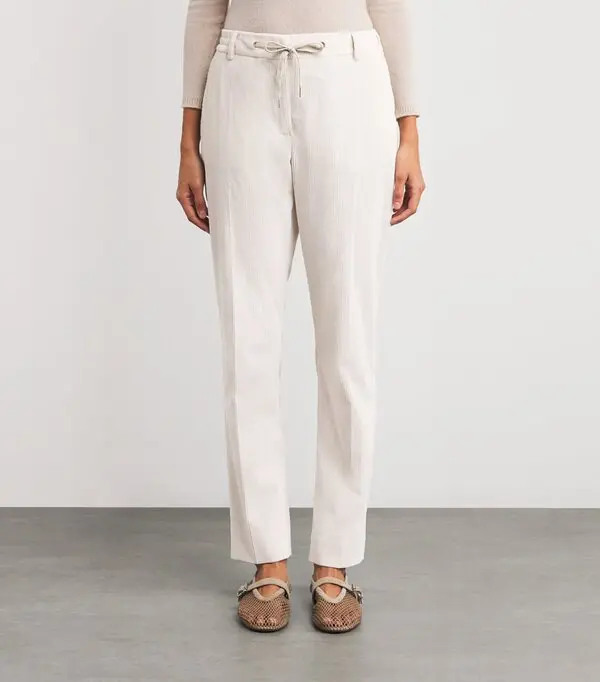 Eleventy Corduroy Drawstring Trousers