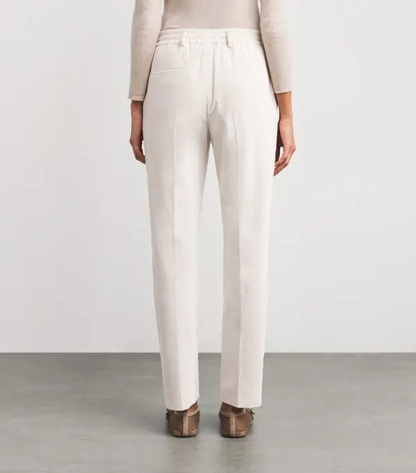 Eleventy Corduroy Drawstring Trousers