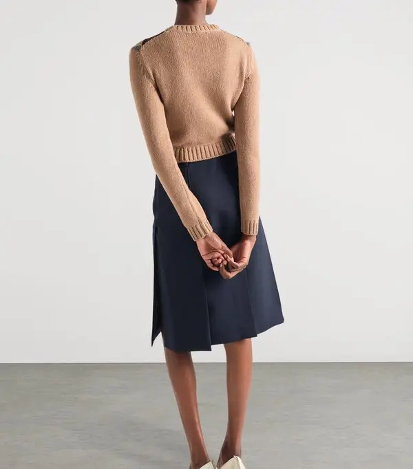 Prada Cashmere Argyle Sweater