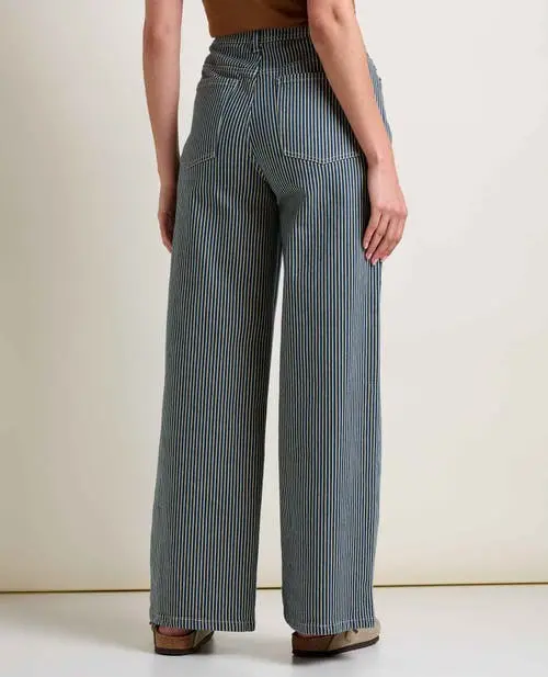 TOAD & CO Balsam Wide Leg Pant - Midnight Stripe