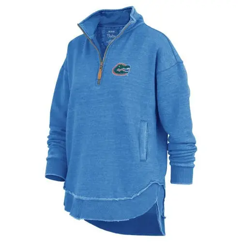 PRESSBOX Florida Gators Poncho Quarter-zip Sweatshirt