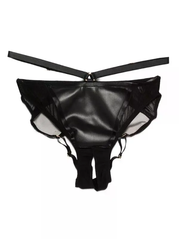 SOMETHING WICKED Mia Cut-out Briefs - Black