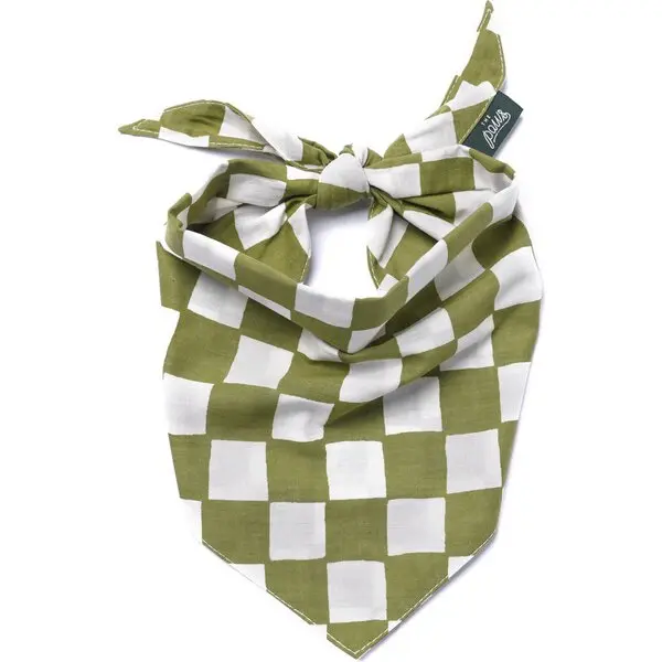 THE PAWS Checkmate Dog Bandana - Green