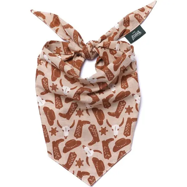 THE PAWS Bronco Dog Bandana - Sand