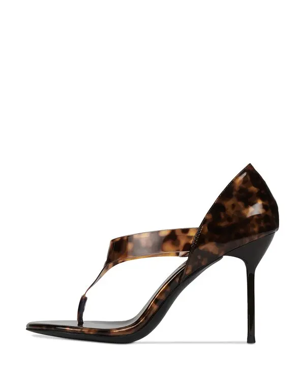 Jeffrey Campbell Rhian Suede Thong Pumps - Tortoise