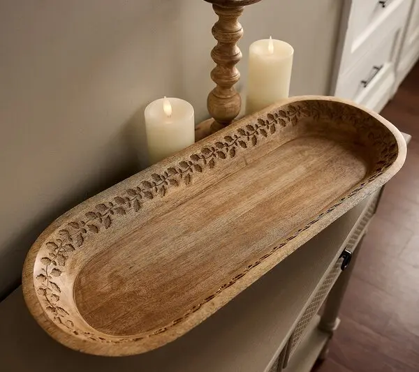 VALERIE PARR HILL 24' Mango Wood Dough Bowl Valerie - One-color