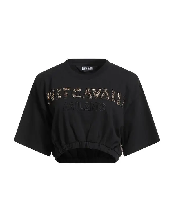 Just Cavalli Cotton Jersey Crop T-shirt
