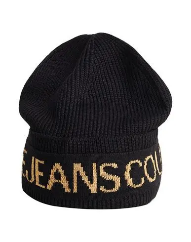 Versace Jacquard-knit Beanie - Black
