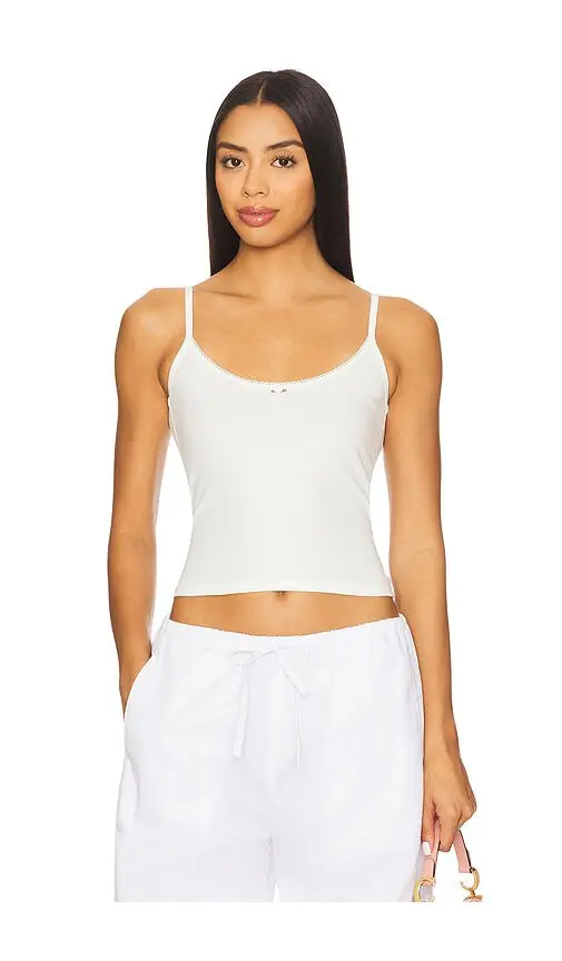 RAT BOI Scoop Back Crop Cami Top - Cloud