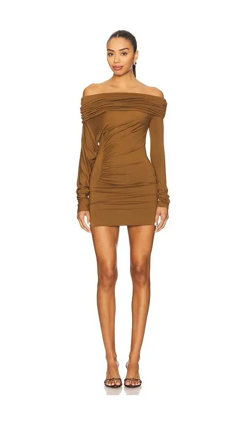 Andamane Zoe Mini Dress - Cigar